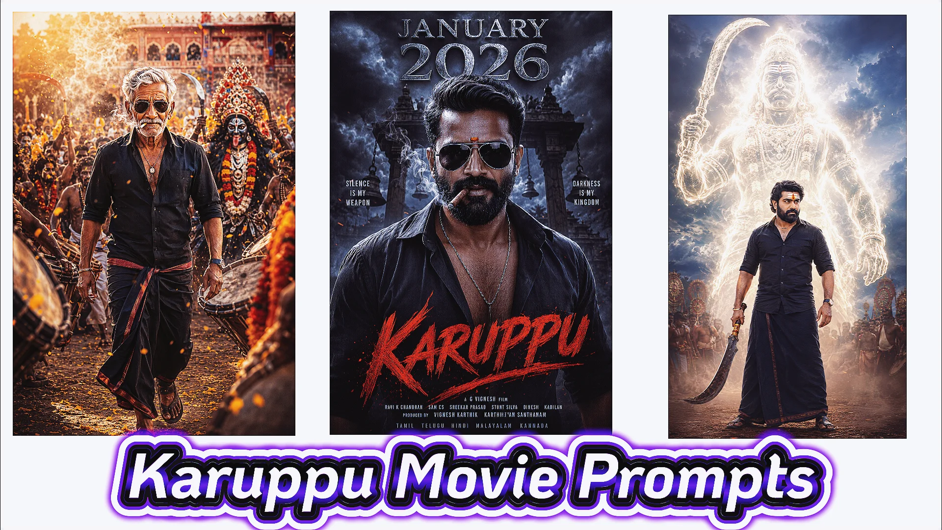 Karuppu Prompt for ChatGPT: Viral Tamil Mass Hero AI Prompts